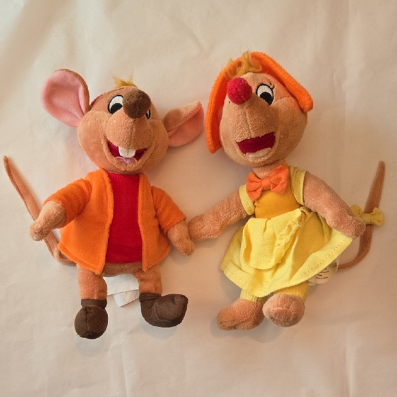 Disney | Toys | Disney Store Cinderella Mice Plushies Jaq And Suzy ...